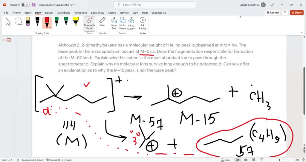 SOLVED: Although 2, 2-dimethylhexane has a molecular weight of 114, no ...