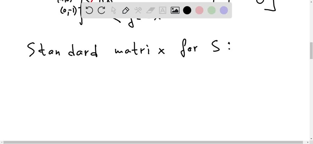 SOLVED: Suppose T is the linear transformation denoting reflection ...