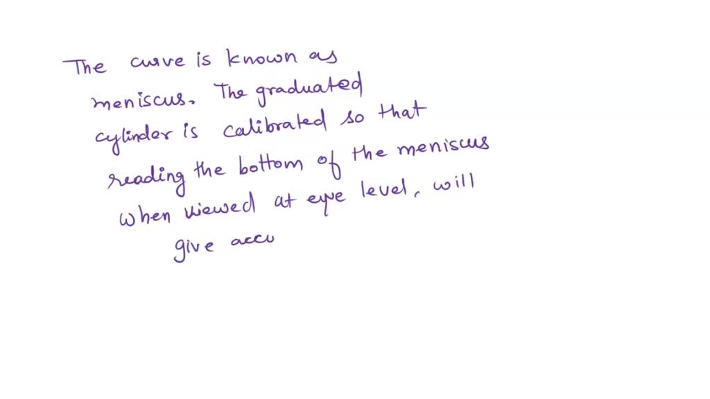 SOLVED: When measuring fluid in graduated cylinder you should: Position ...