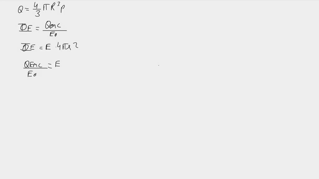 SOLVED: I need the answer as soon as possible. Electric field of a uniformly charged sphere Find ...