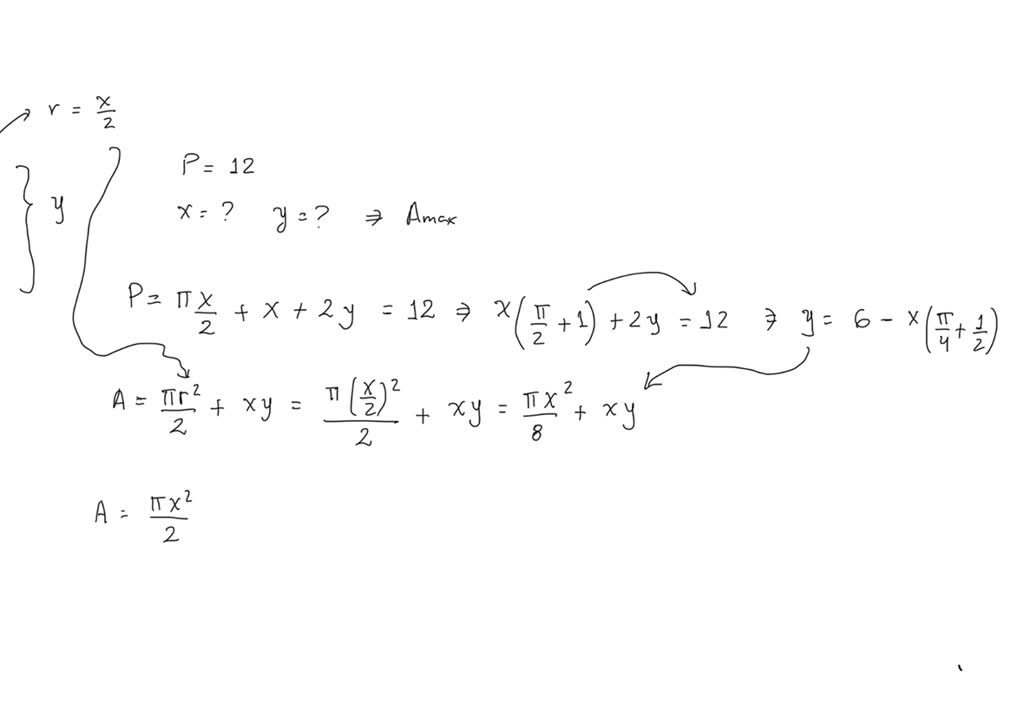 SOLVED: composite window by attaching semicircular window on tOp An architect is designing the ...