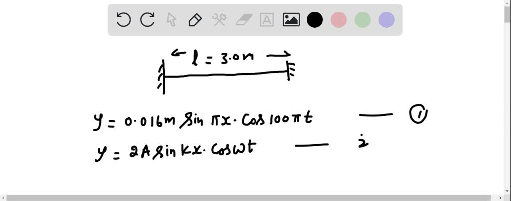 A standing wave pattern is observed in a thin wire with a length of 3. ...