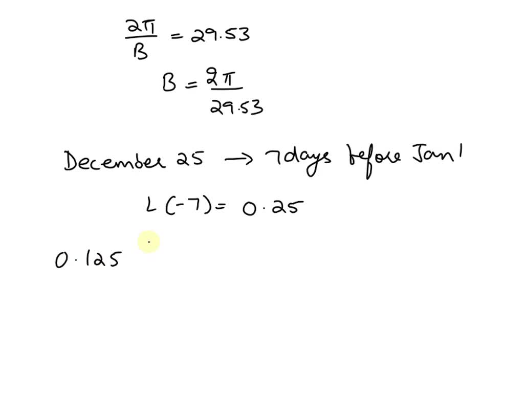 SOLVED: The moon's illumination changes in a periodic way that can be ...
