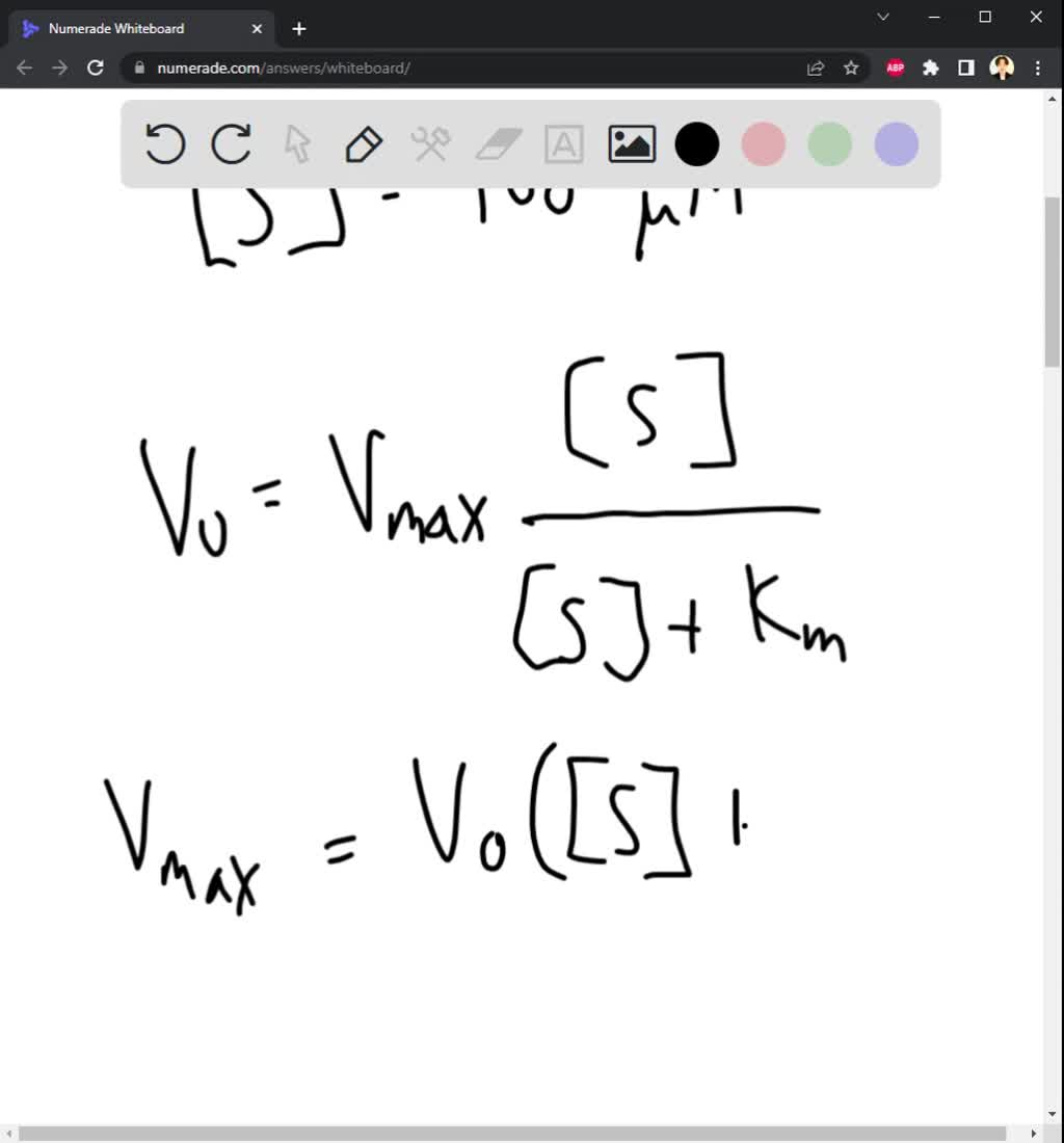 SOLVED: When can we use the equation Vo = Kcat [SJ[EJT Km? when Vo ...