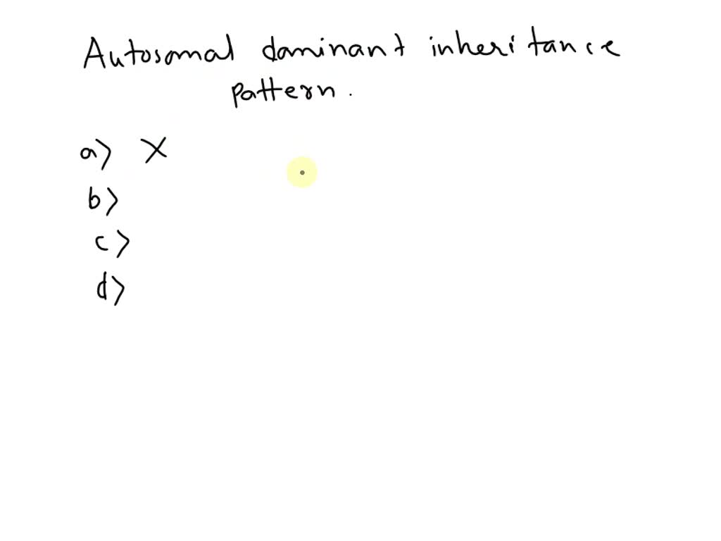 SOLVED: Which of the following disorders in humans has an autosomal ...