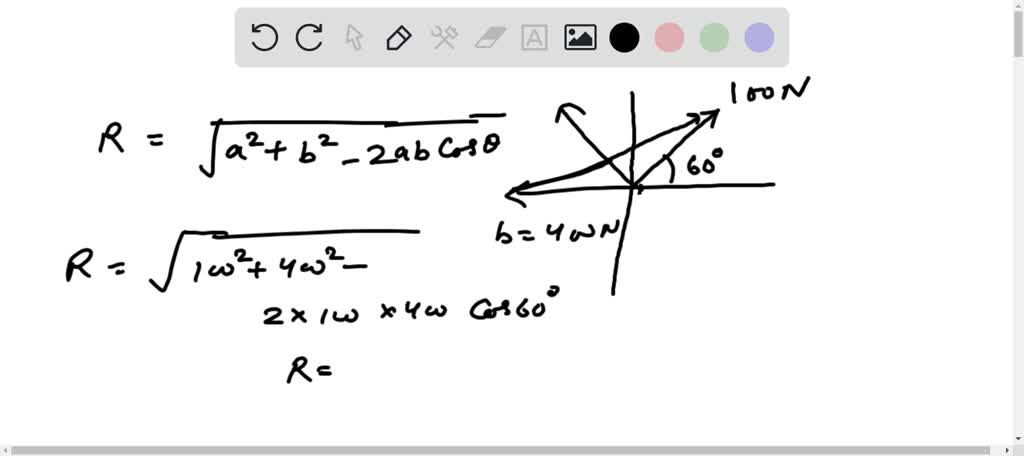 Solved Find The Magnitude Of The Resultant Force And The Angle It Makes With The Positive X