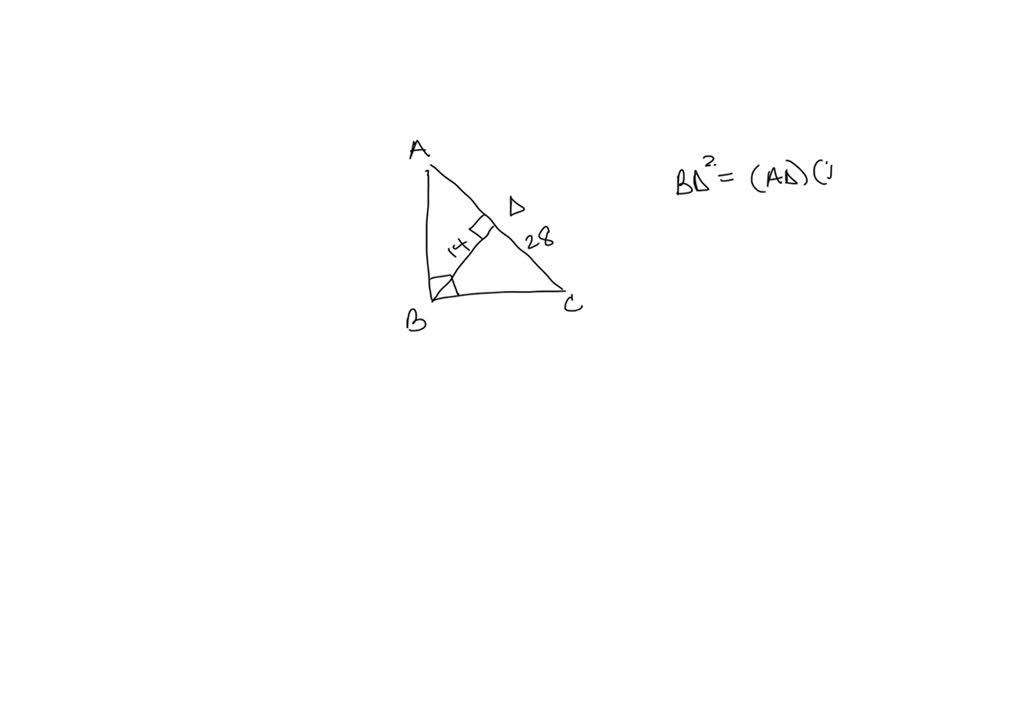 SOLVED: In the right triangle ABC shown below; what is the length of AC?