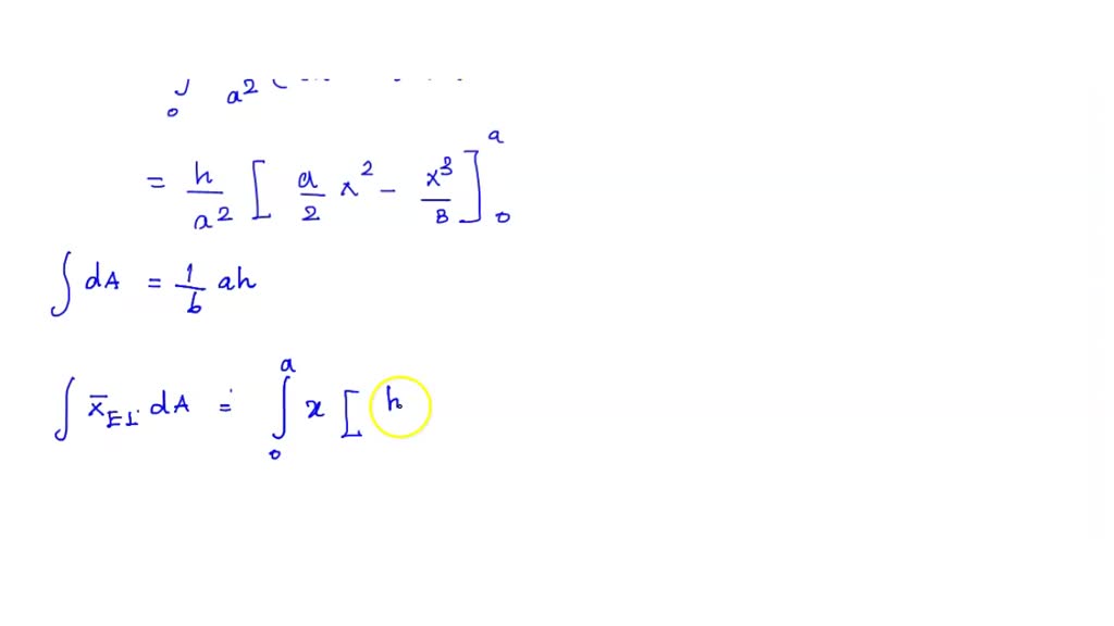 SOLVED: 5.34 through 5.36 Determine by direct integration the centroid ...