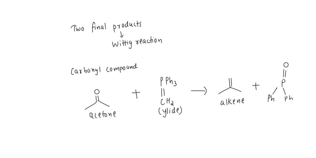 SOLVED: QUESTION 18 In the Wittig reaction, what are the two final ...
