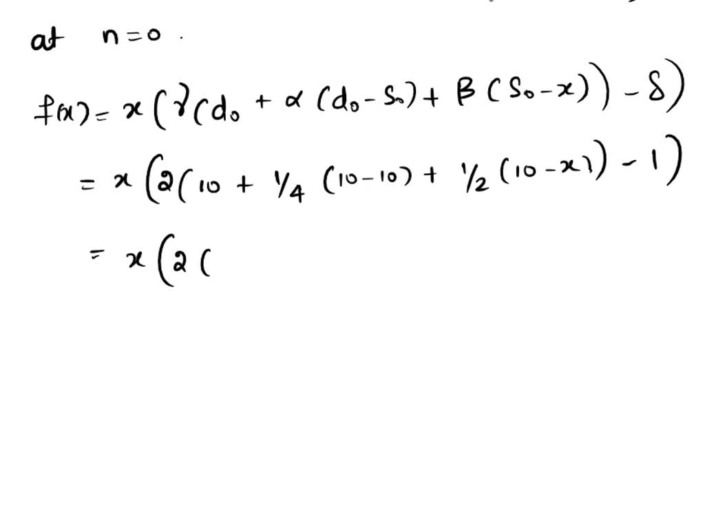 SOLVED: 3. Let sn and dn denote the supply and demand at year n of the ...