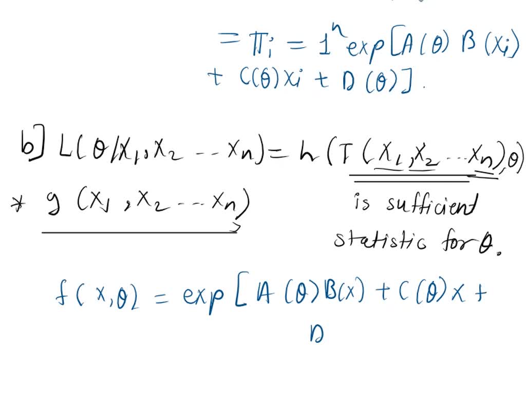 Solved A Random Variable X Is Said To Belong To The One Parameter