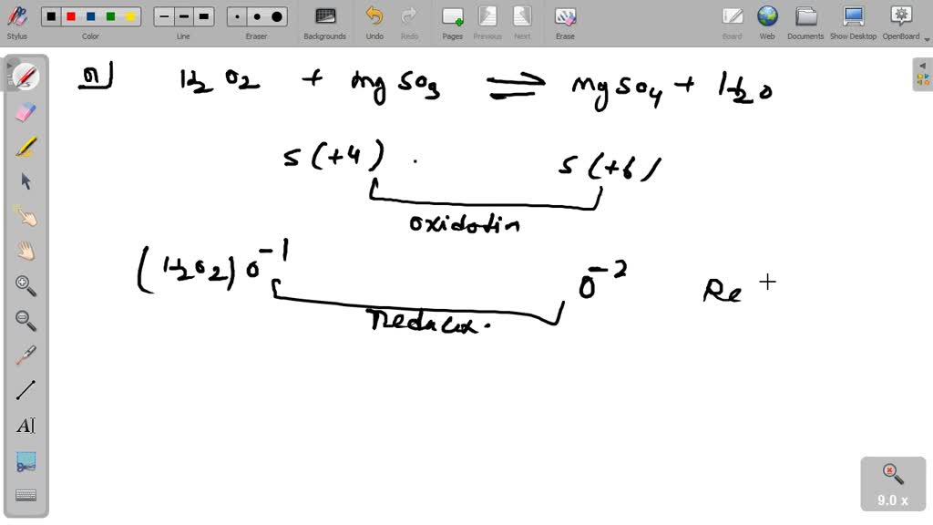 SOLVED: What kind of reaction is shown below (between hydrogen peroxide ...