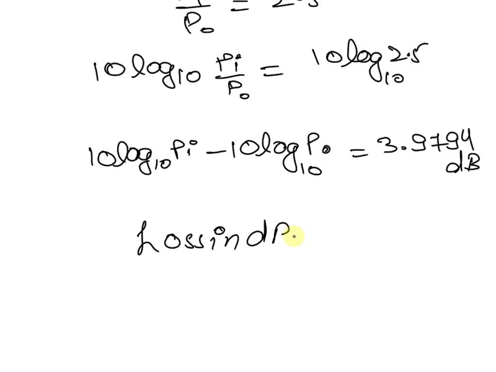 SOLVED: 3.4.2 The numerical input/output mean optical power ratio in a ... SOLVED: 3.4.2 The numerical input/output mean optical power ratio in a ...
