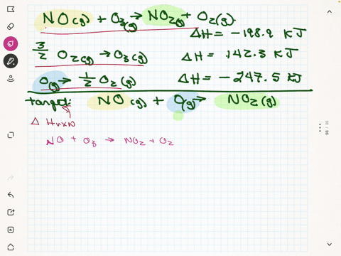 Consider the intermediate chemical reactions 2 equations...