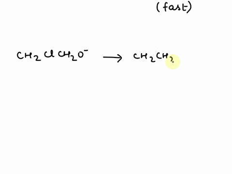 The mechanism for the reaction between 2 -chloroethanol,...