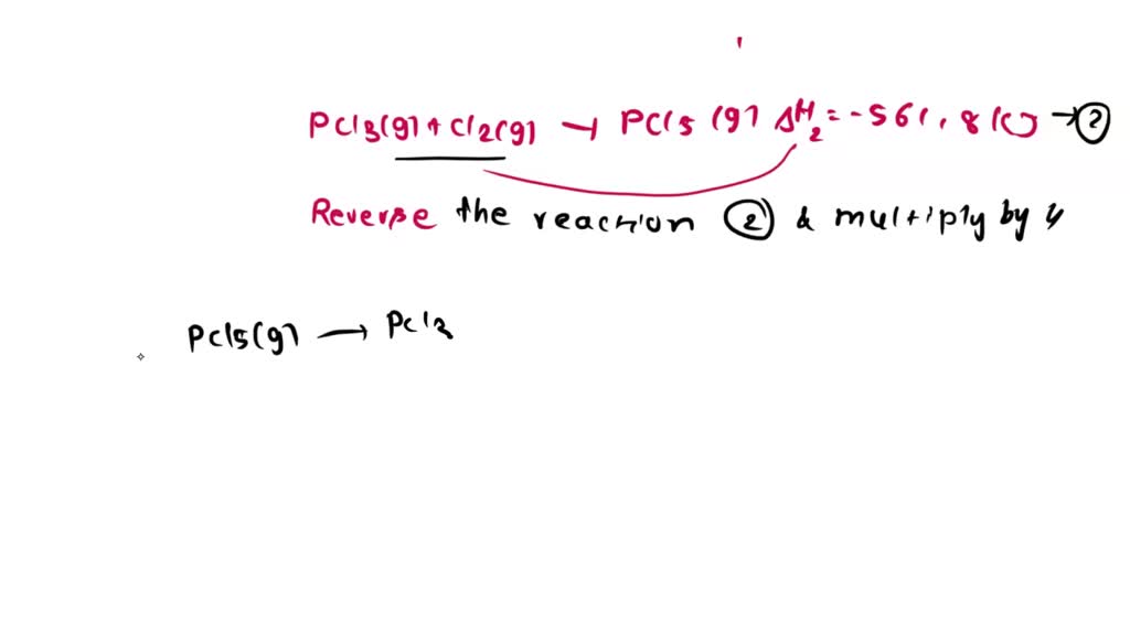 SOLVED: Use the given equations to determine the enthalpy, ΔHrxn, per ...
