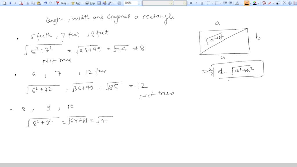 SOLVED: Select all sets of measurements that could identify the length ...