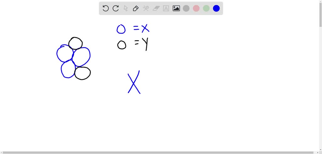SOLVED: In the molecule shown here the different colored spheres ...
