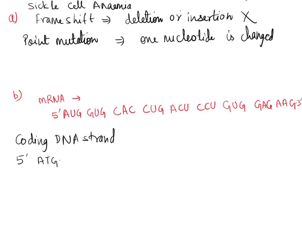 SOLVED: Sickle cell anemia is a genetic disease resulting from a ...