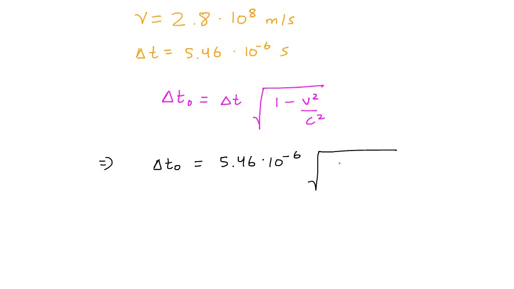 SOLVED: A particle has the mean lifetime of 2ms: What will be its lifetime when it moving with ...