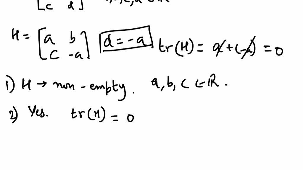 SOLVED Point The Trace Of A Square N X N Matrix A aij Is The Sum 