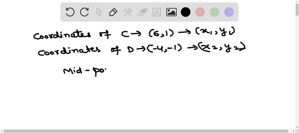 SOLVED: are (- segment CD Whas a midpoint = H of point D? The ...