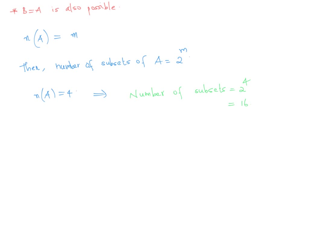 SOLVED: Given set A = 7, P m, n , answer the following questions: Find ...