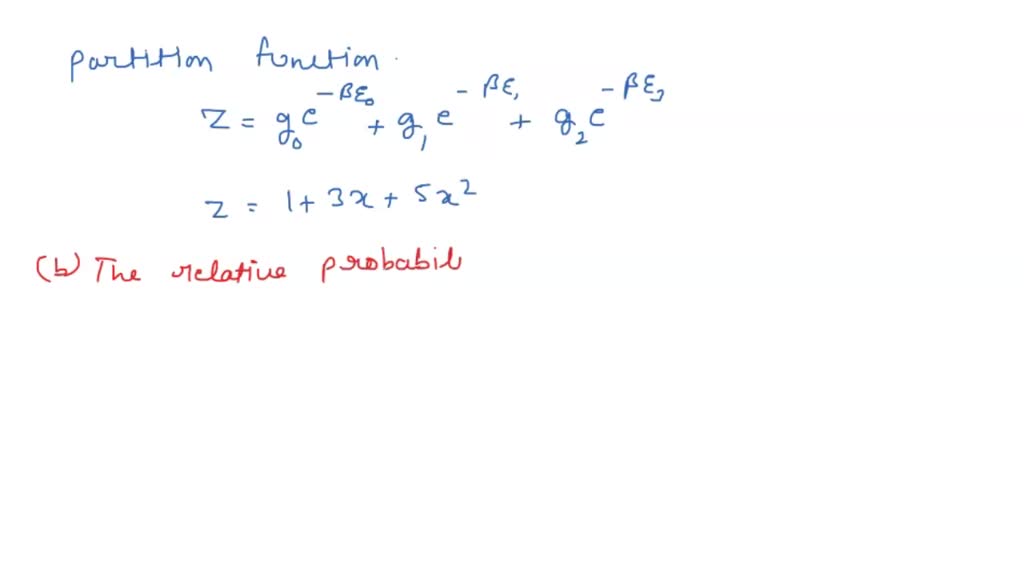 SOLVED: A system has three levels of energy 0, 100 kB, and 200 kB, with degeneracies of 1, 3 ...