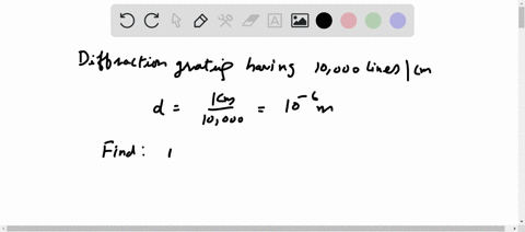 a diffraction grating has 10 000 linescm how many maxima can be ...