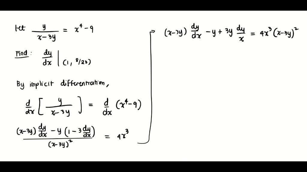 SOLVED: point) For the equation given below; evaluate dy at the point ... SOLVED: point) For the equation given below; evaluate dy at the point ...