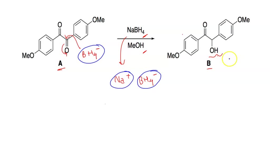 SOLVED: Balance the following sodium borohydride reduction equation ...
