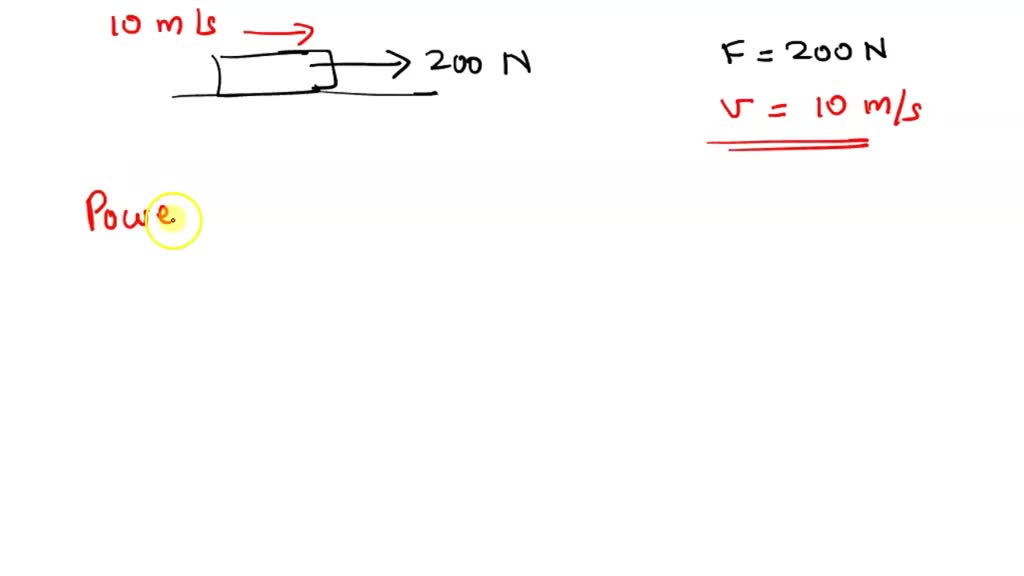SOLVED: Calculate the power of a horse if it pulls a cart with a force ...