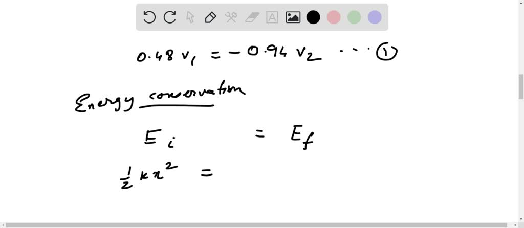 SOLVED:0(10z) CONSERVATION OF MOMENTUM: not moving spring Is inserted ...