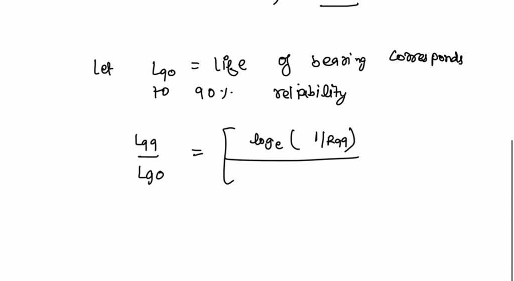 SOLVED: "HW B2: A deep groove ball bearing subjected to @ radial load ...