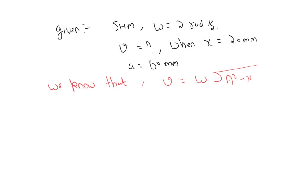 SOLVED: "A body is executing simple harmonic motion with an angular ...