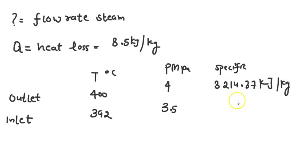 In a steam power station, steam flows steadily through a 0.2 m diameter ...