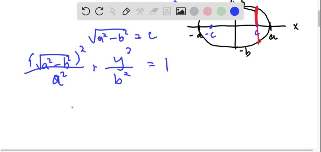 SOLVED: The latus rectum of an ellipse is a line segment that passes through a focal point ...
