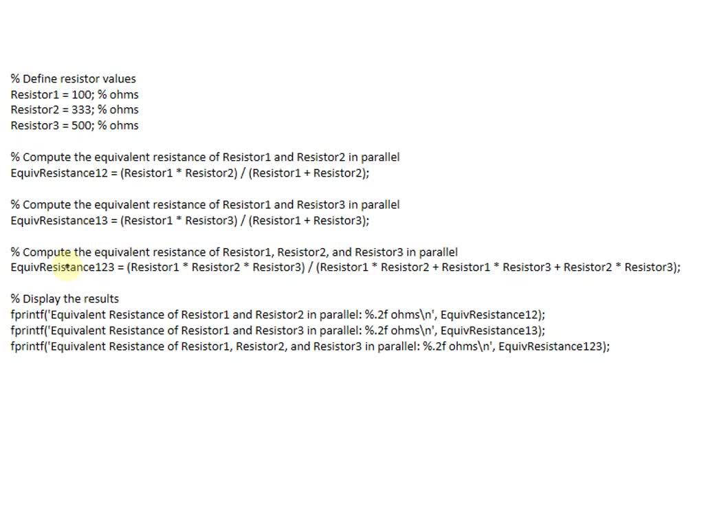 SOLVED: You will write a MATLAB program that will calculate the total ABCD matrix of a circuit ...
