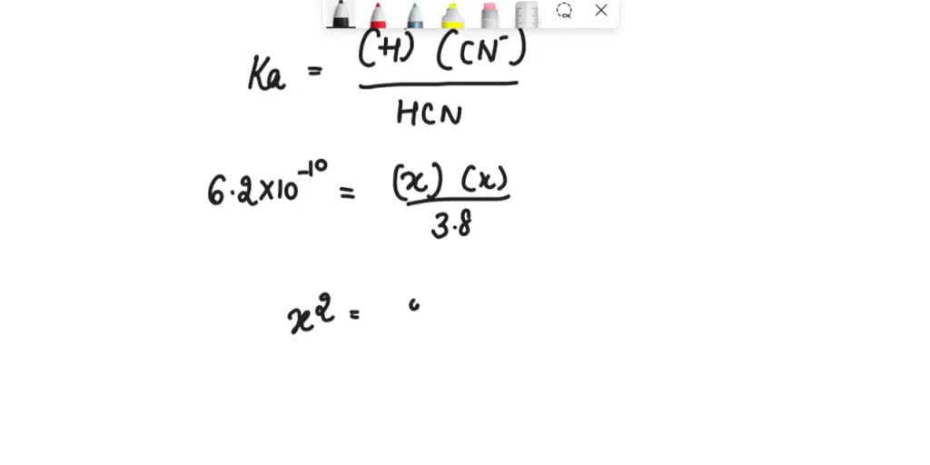 SOLVED: The acid dissociation constant Ka of carbonic acid (H2CO3) is 4 ...