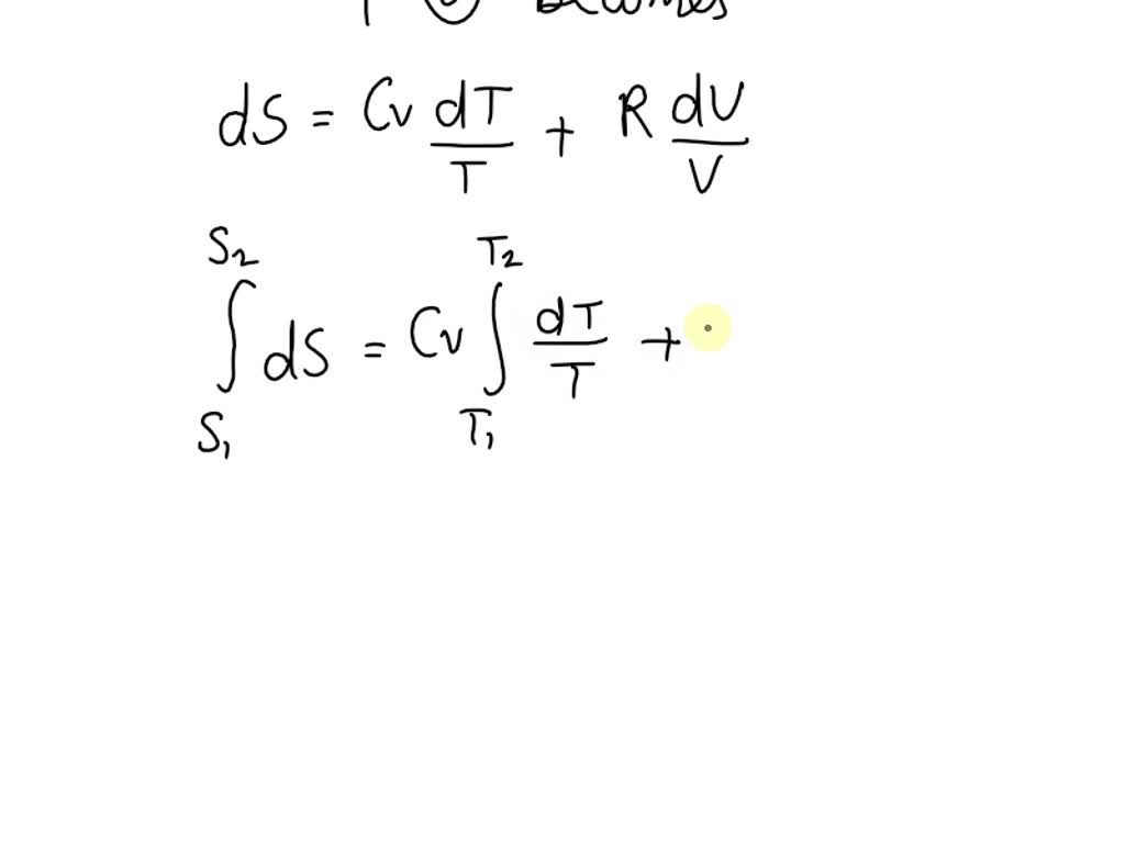 SOLVED: By using Gibbs' equation (Î”S = Î”H - VÎ”P), derive a formula ...