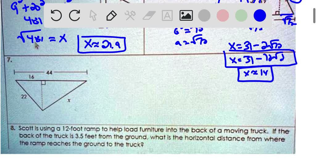 SOLVED: Scott is Using @ 12-foot ramp to help load furniture into the ...