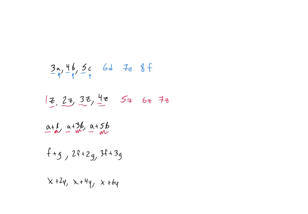 SOLVED: Supply the next three letters, figures, symbols or combinations ...