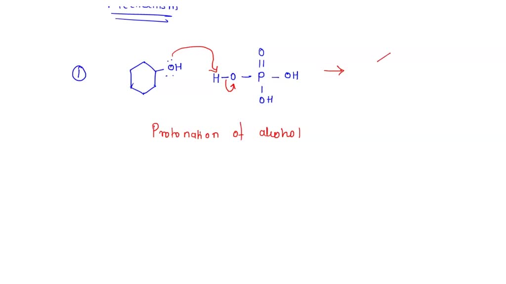 SOLVED: Show a complete mechanism for the conversion of cyclohexanol to ...