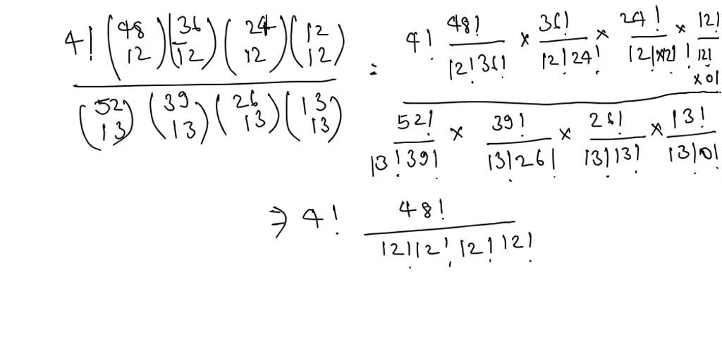 SOLVED: A well-shuffled deck of playing cards is distributed to four ...