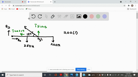 Assume a person bends forward to lift a load “with his back” as shown ...