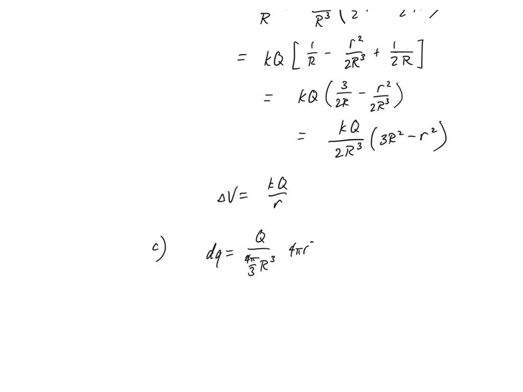 SOLVED: Consider again a solid sphere of radius a, with total charge Q uniformly distributed ...