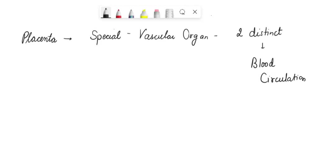 SOLVED: The maternal and embryonic blood supply remain separate in the ...