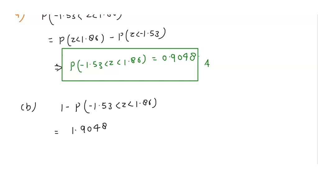 SOLVED: Given a standardized normal distribution with a mean of 0 and a ...