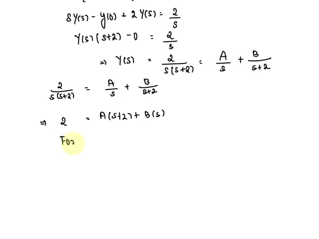 SOLVED: Example: A spring-mass-dashpot system starting from a ...