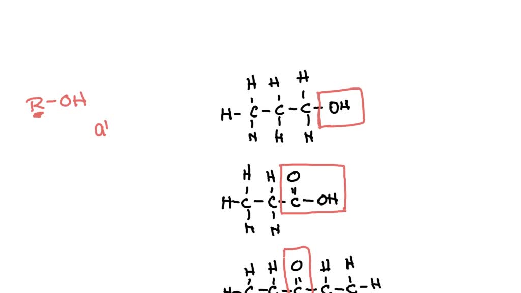 SOLVED: Name the type of functional group in the following compounds: 1 ...